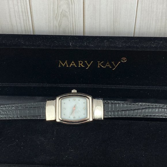 Mary Kay | Accessories | Mary Kay Watch With Pink Second Hand Crystal ...